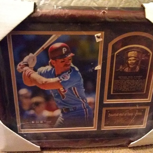 MLB | Wall Decor | Mike Schmidt Commemorative Hall Of Fame Plaque With ...